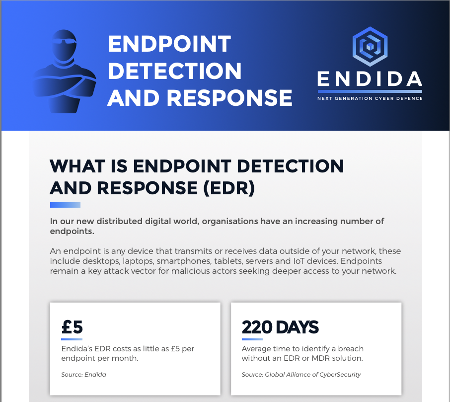 Endpoint Detection and Response Data Sheet - Endida